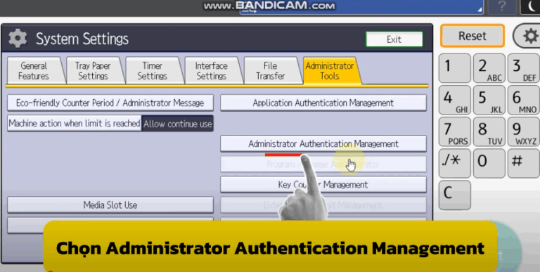 Hướng Dẫn 4 Bước Cài Đặt User Code Trên Máy Photocopy Ricoh